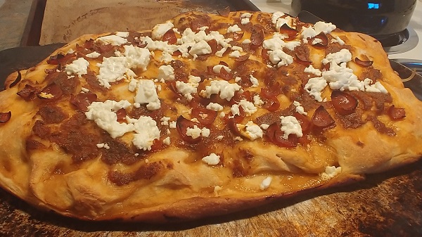 An Italian Tomato Pie – Pizza – Focaccia Made With Fresh Milled Wheat – FlatbreadGarden